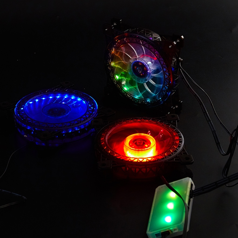 120mm Computer Cooling Fan RGB Case Fan Adjustable... – Grandado