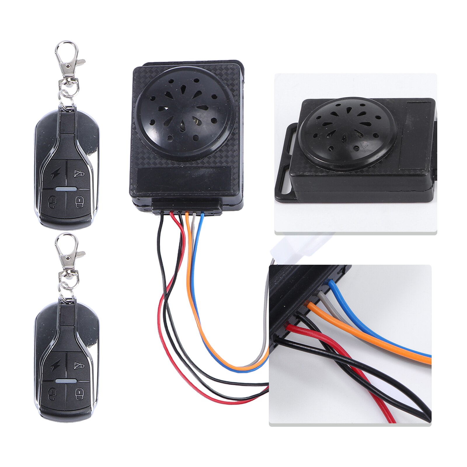 3Pc Motorcycle Alarm System Anti-theft Horn Alarm ... – Grandado