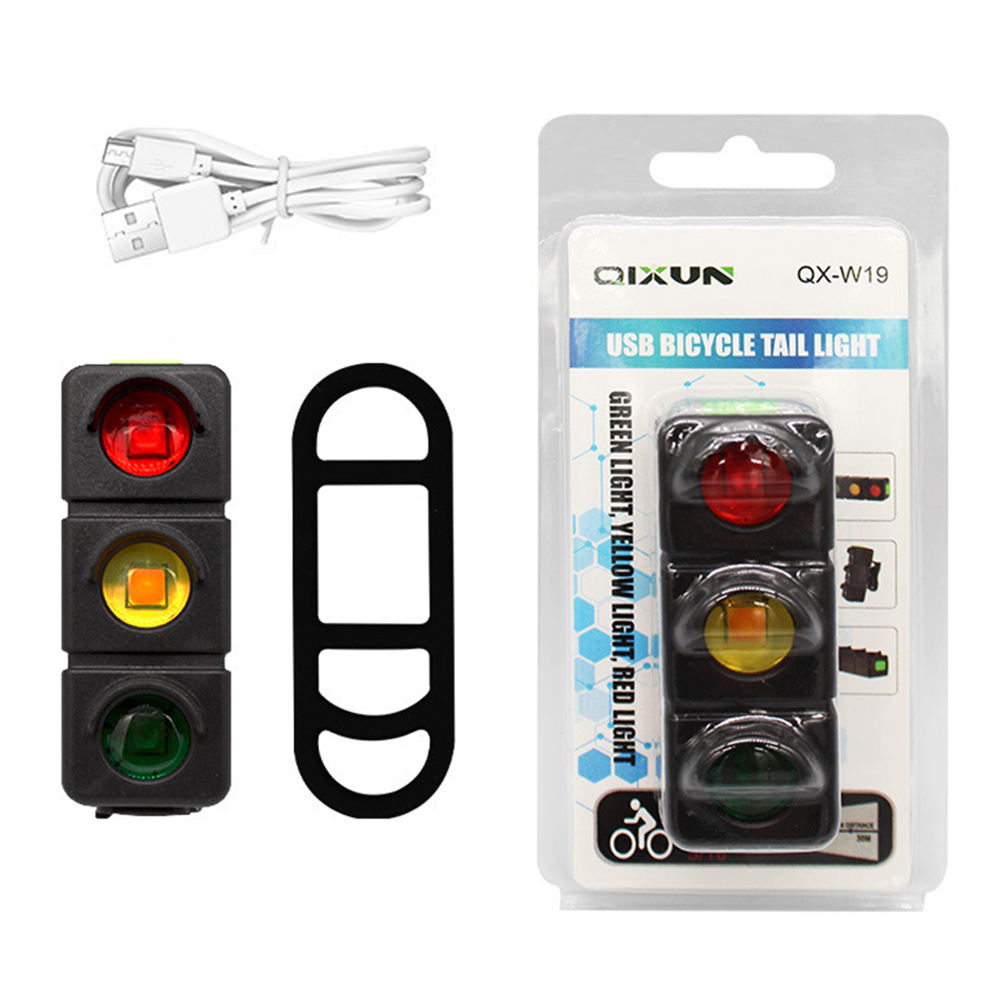 LED Bicycle Taillight Red Blue Green Caution Emerg... – Grandado