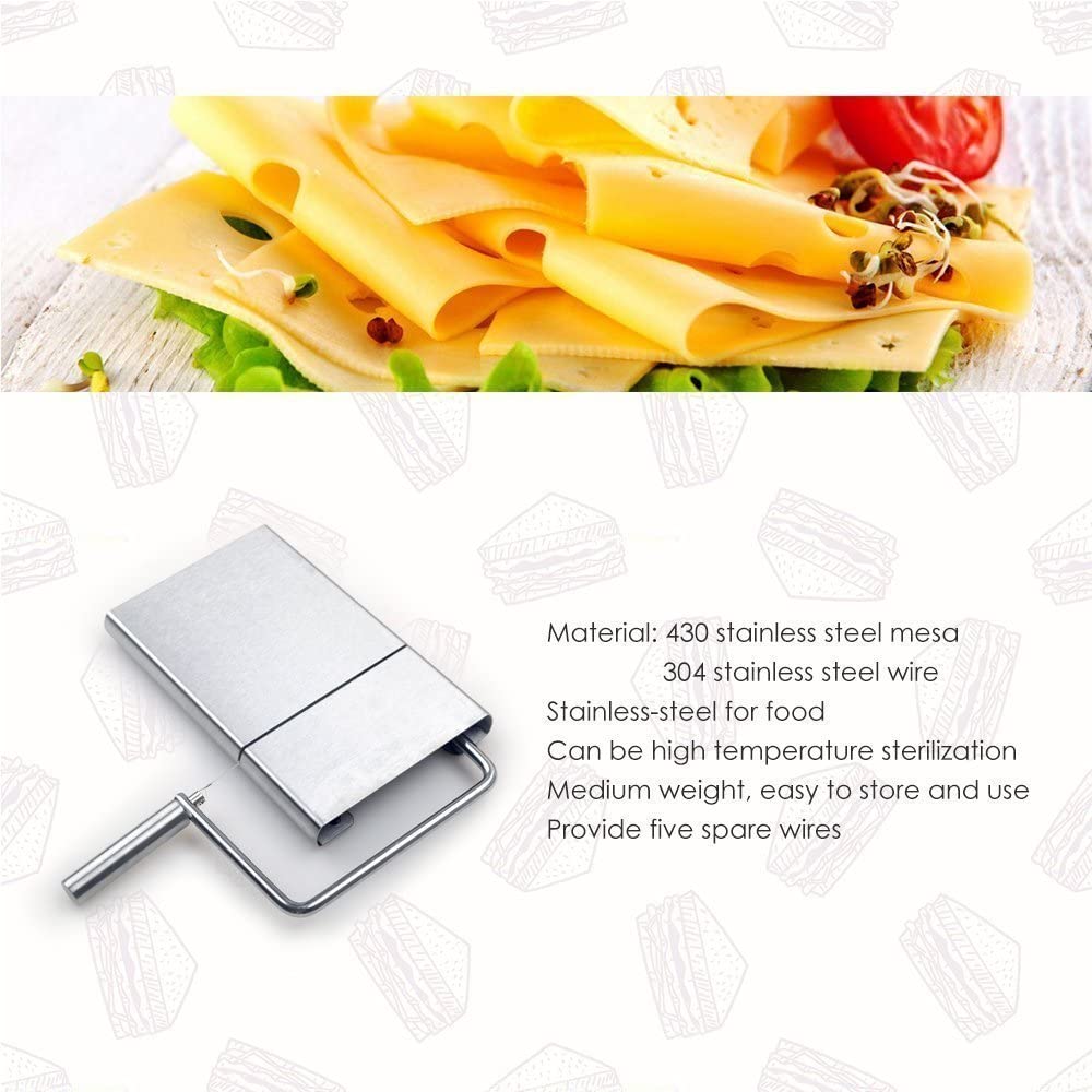 Rustfritt stål osteskiver smør skjærebrett ost skj... – Grandado