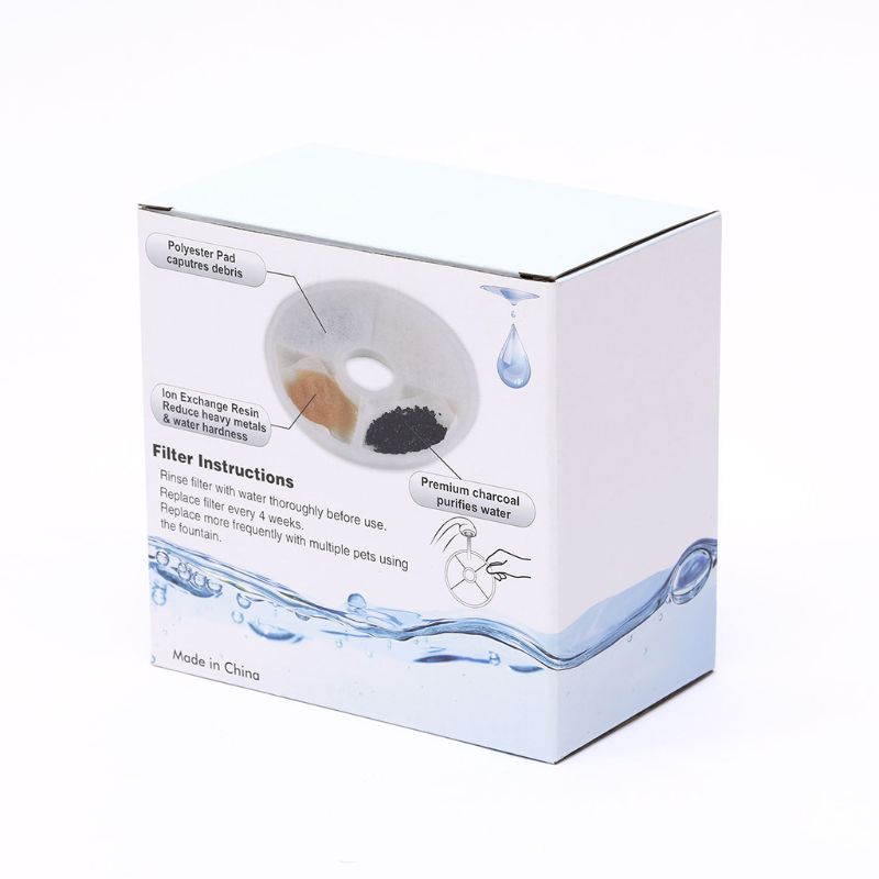 6 Stks/pak Huisdier Kat Fontein Filter Triple Acti... – Vicedeal