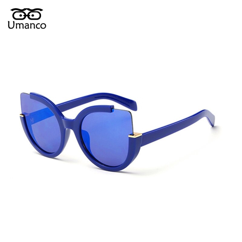 Umanco Women Cat Eye Sunglasses Unique Semi-Rimles... – Vicedeal