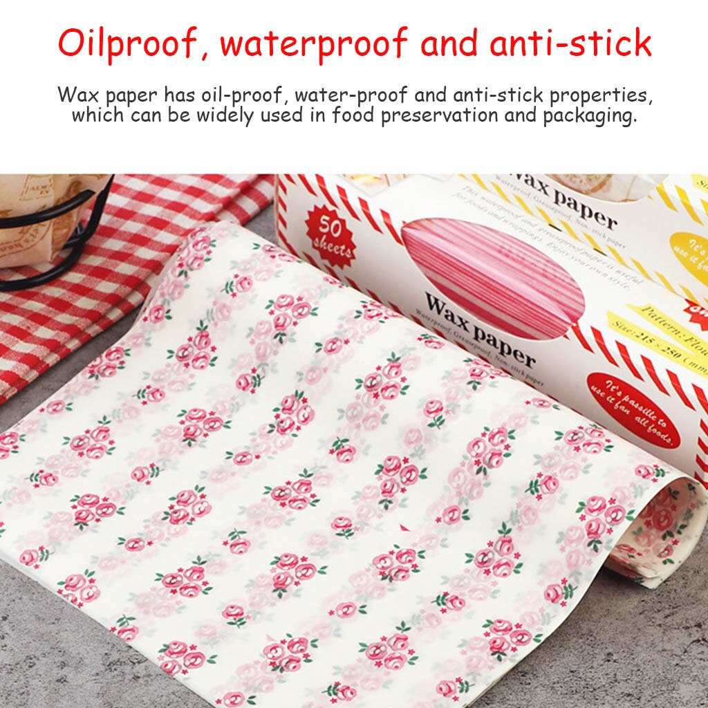50Pcs/Lot Wax Paper Waterproof Oilproof Grease Pap... – Grandado