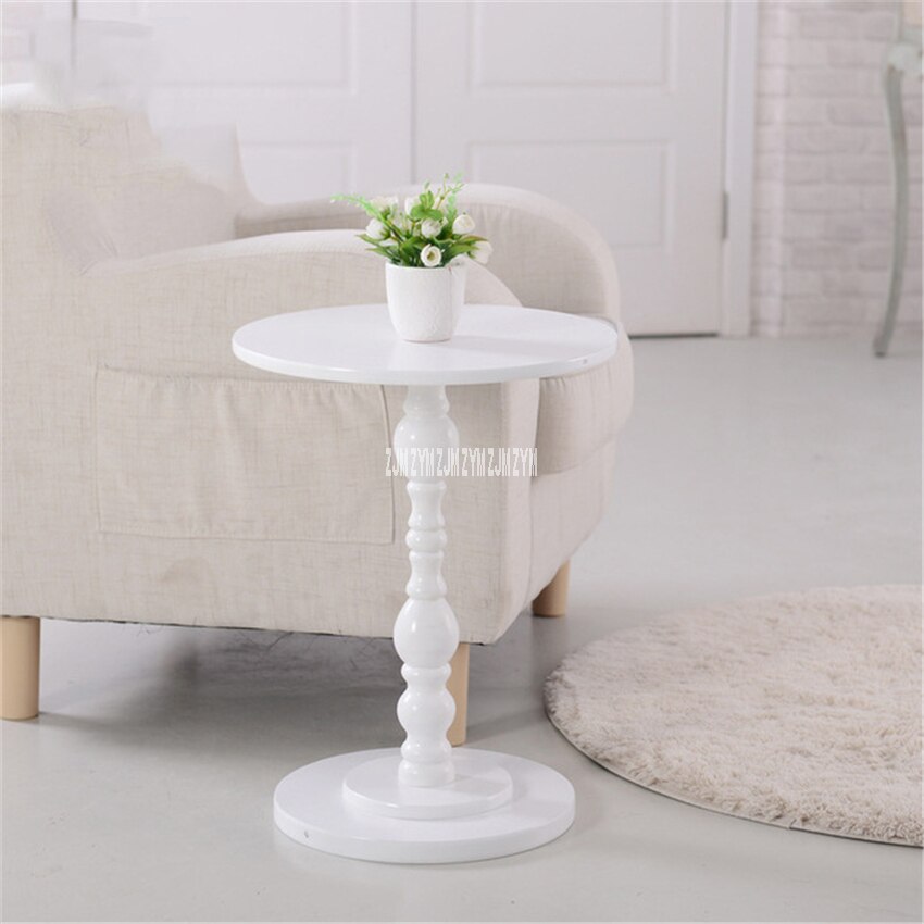 BS270 European Style Small Round MDF Solid Wood Te... – Grandado