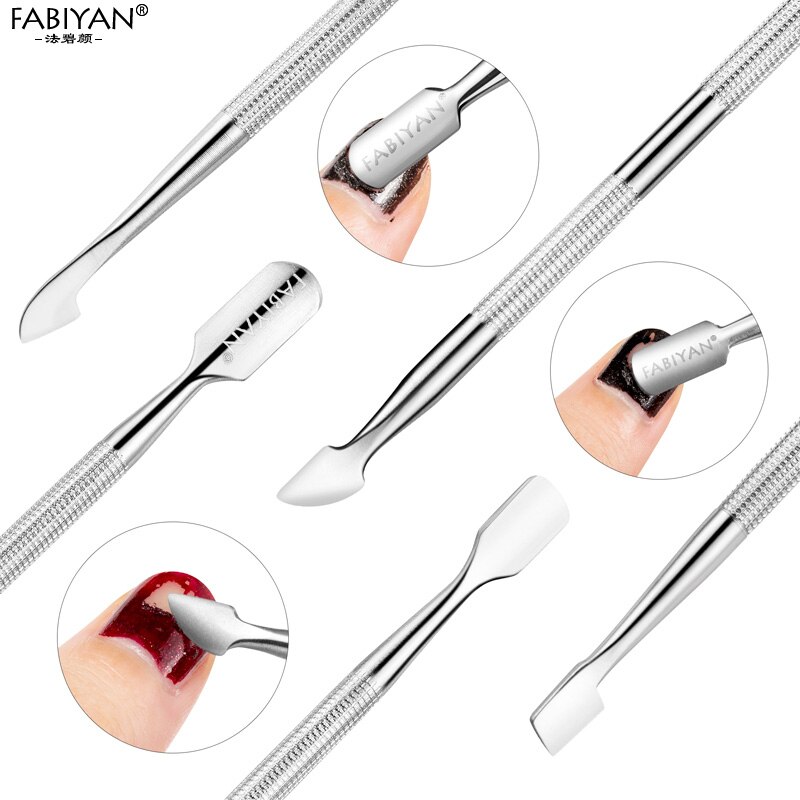 Stainless Steel 2 Ways Nail Art Cuticle Pusher Rem... – Grandado