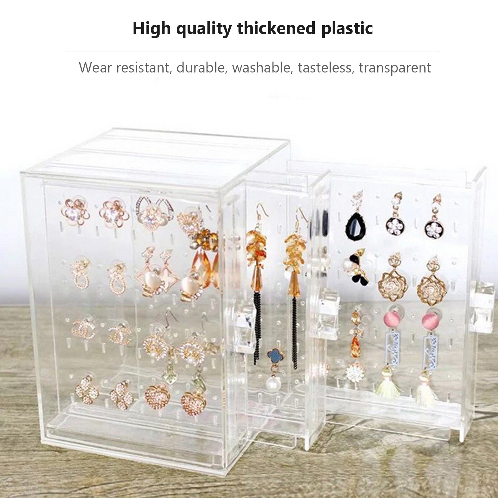 Plastic Jewelry Display Stand Show Rack Earrings P... – Grandado
