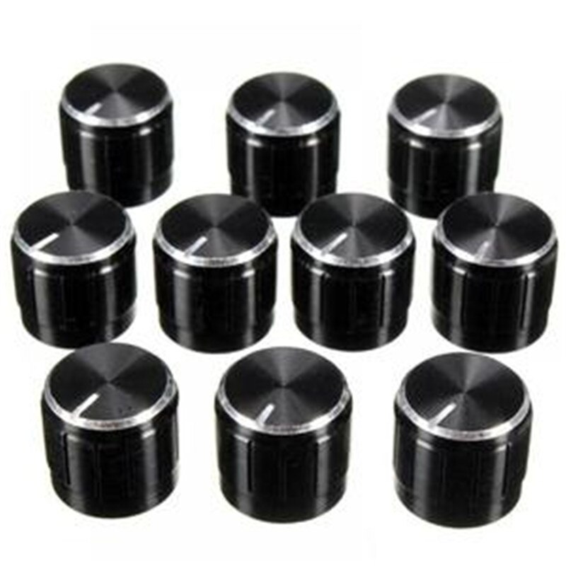 10pcs Volume Control Rotary Knobs Black for 6mm Di... – Vicedeal