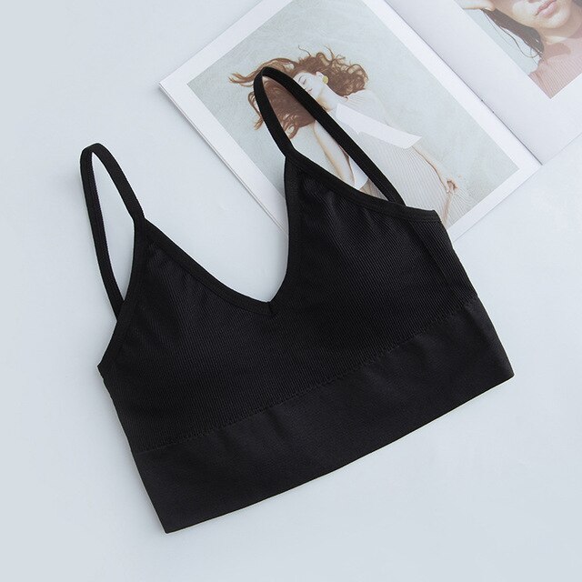 U Back Top Seamless Bra Tops Slim Crop Top Without... – Vicedeal