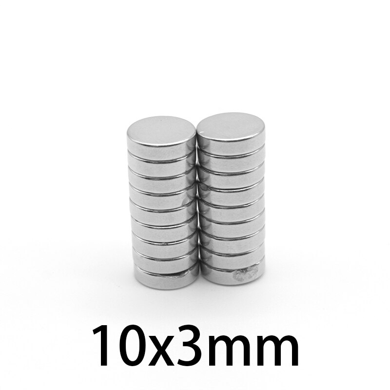 10-200 st 10 x 3 mm runda kraftfulla magnet kylskå... – Vicedeal