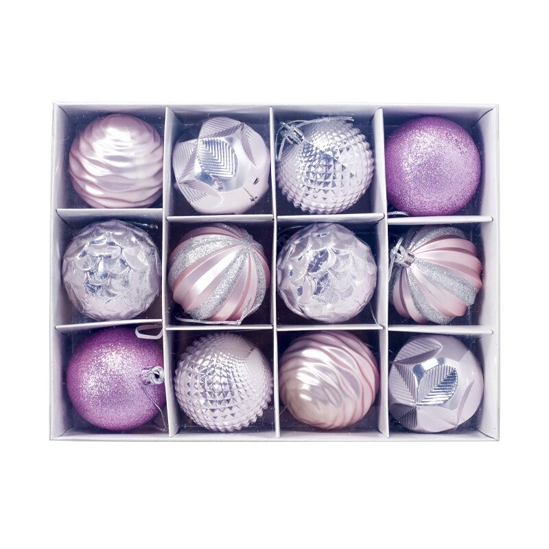 6cm12pcs Boxed PVC Christmas Display Ball Decorati... – Grandado