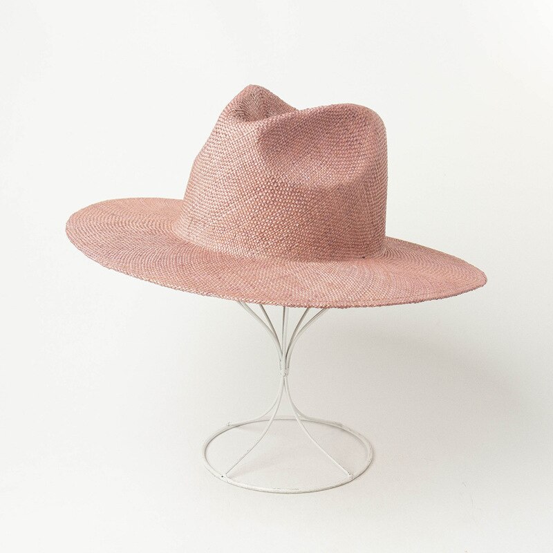 Jazz hat men's simple natural straw hat travel bea... – Grandado