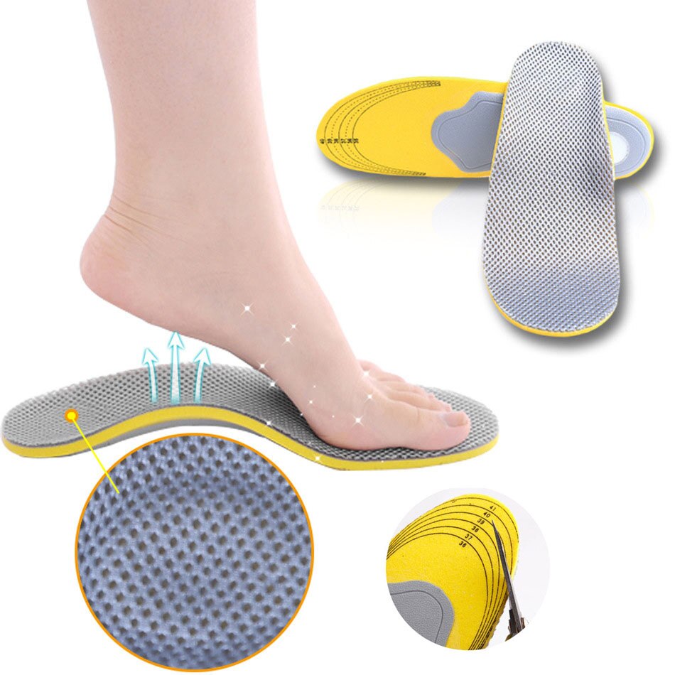1Pair Adjustable Men Women 3D Orthopedic Insoles B... – Grandado