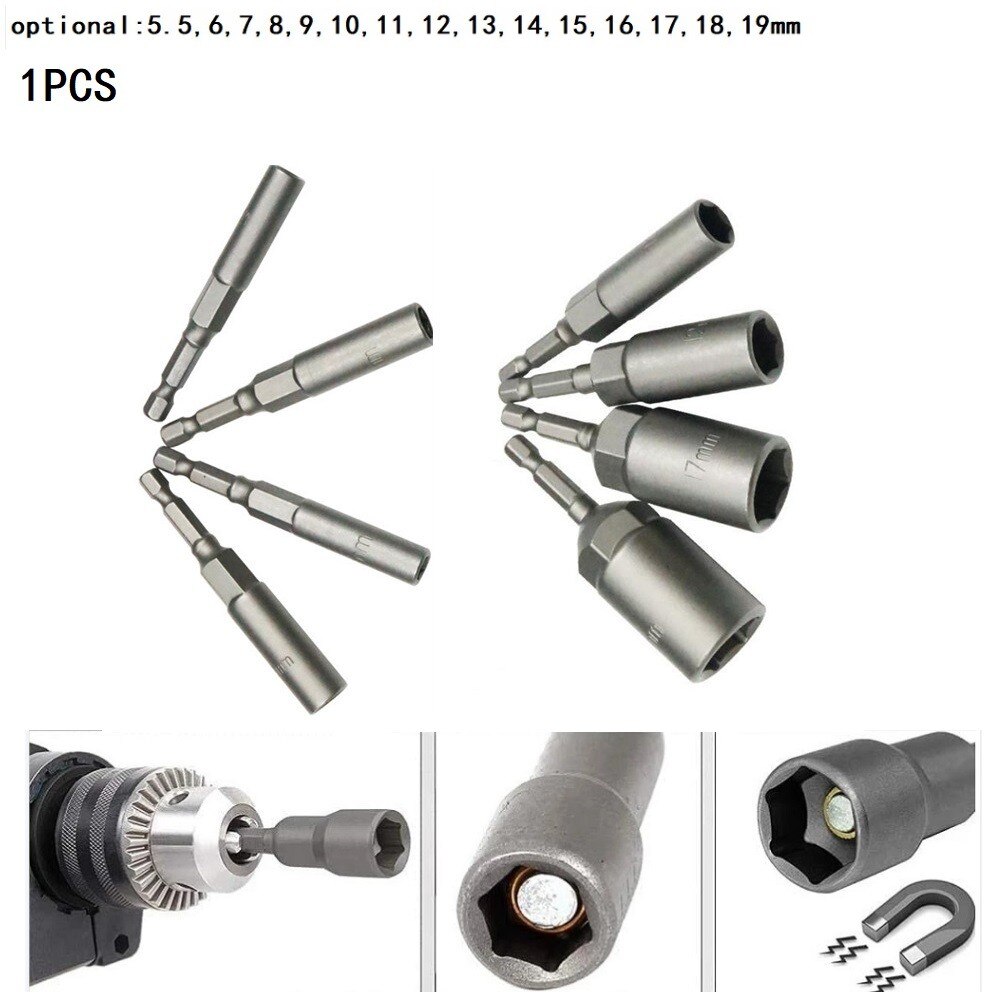 1Pcs Boren 80Mm Lengte 1/4 \ "Hex Drive Magne... – Grandado