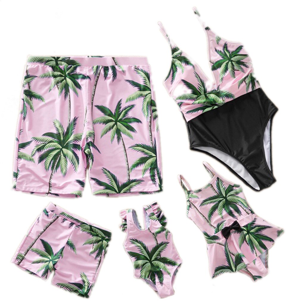 For Mom and Daughter Bikini banana print Swimwear ... – Grandado