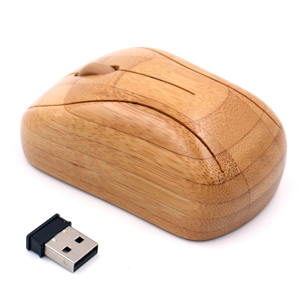 Techase MG93 Mouse Bamboo Mause 2.4GHz Wireless Mi... – Grandado