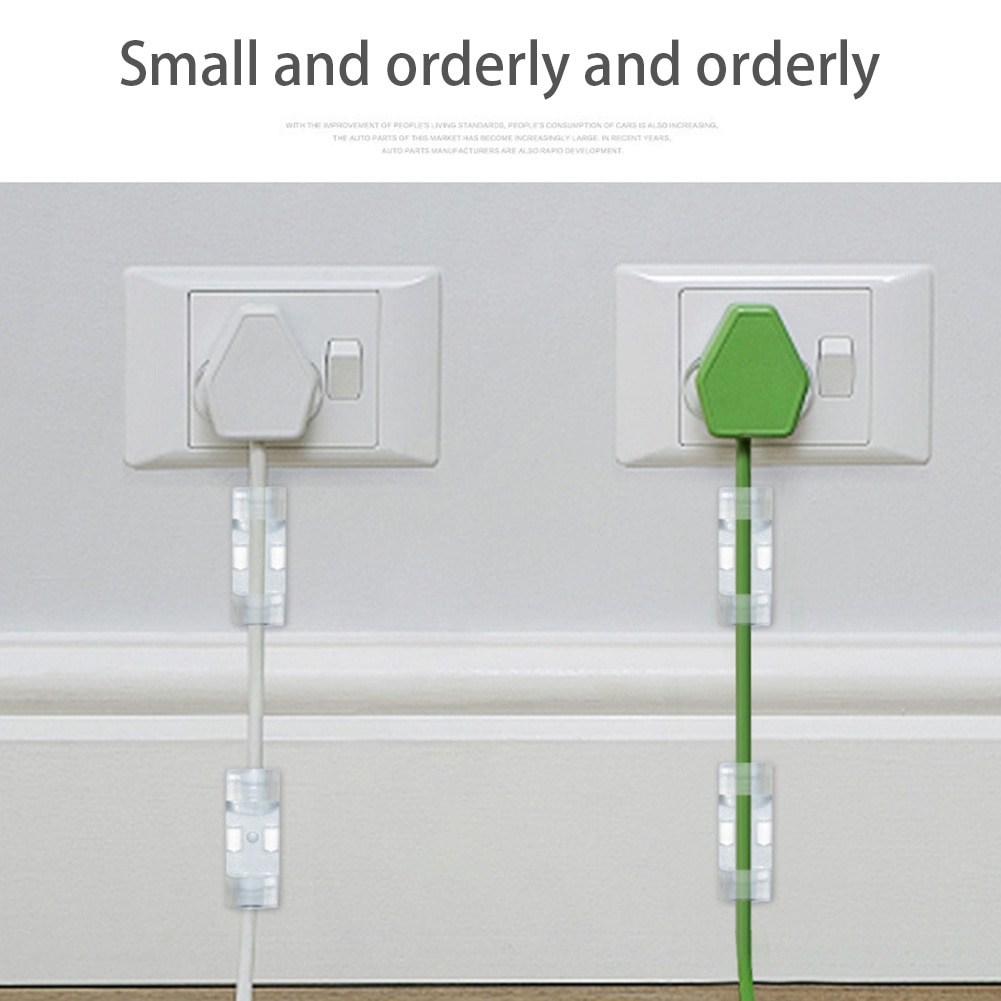 Fixed Multi-Purpose Desk Cable Clip Buckle Wire Ho... – Grandado