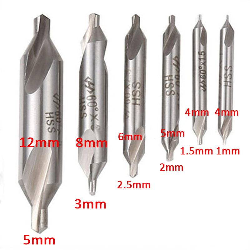 Hss Center Boren Bit 60 Graden Metalen Boren Set P... – Vicedeal