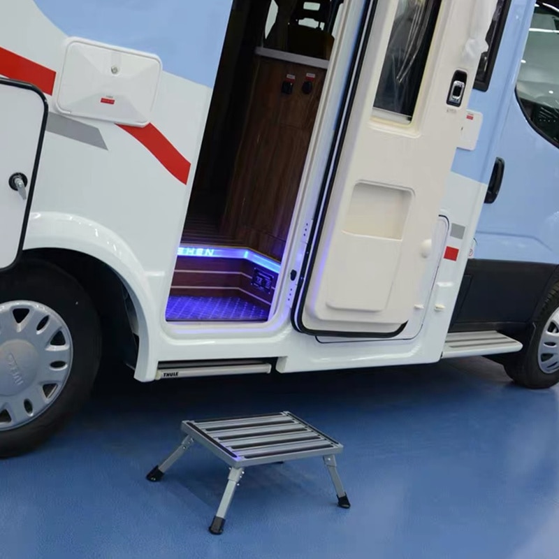 JayCreer Aluminum Folding Platform Steps RV Step S... – Grandado