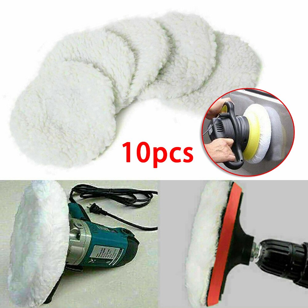 Zachte Polijsten Pad Wasbare Witte Wol Accessoires... – Grandado