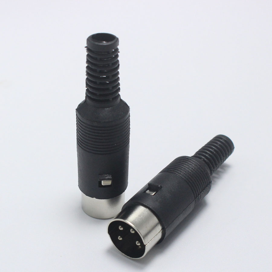 1 teile/los 4 Pin DIN Stecker mit Kunststoffgriff ... – Grandado