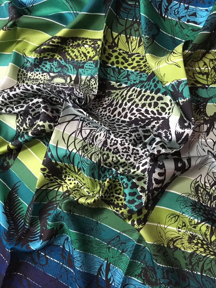 Leopard Gedrukt 100% Zijden Sjaal Wraps Vierkante ... – Vicedeal