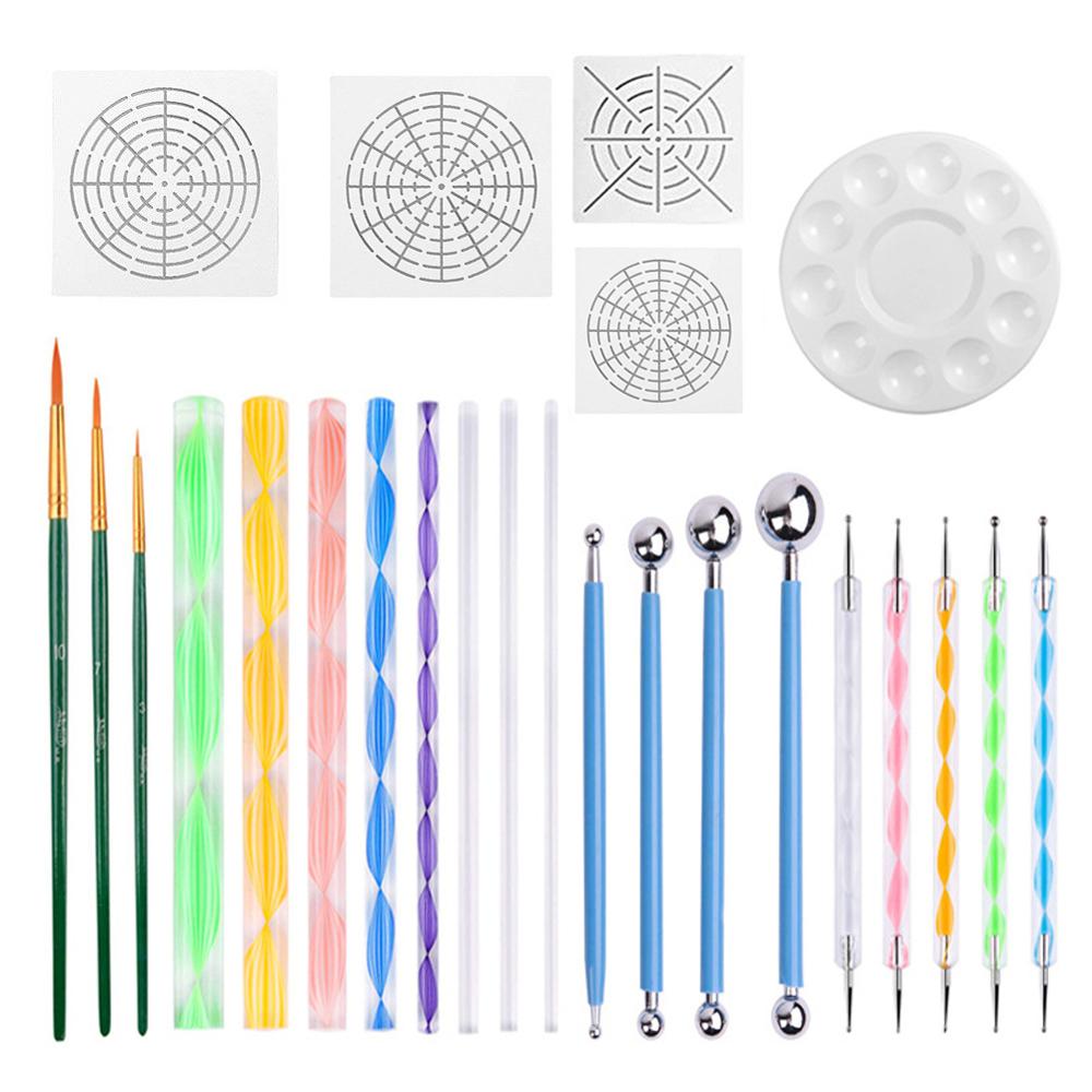 25pcs Mandala Dotting Tools Kits Dot Painting Tool... – Grandado