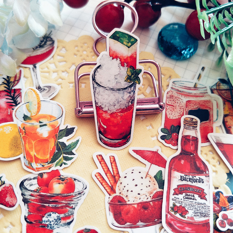 Food Cool Sweet Cold Drink Stickers Junk Journal P... – Grandado
