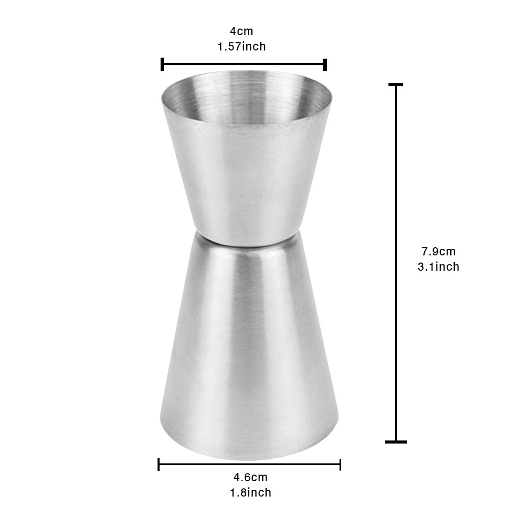 2 Pcs 25ml 50ml Stainless Steel Measure Cup Cockta... – Vicedeal