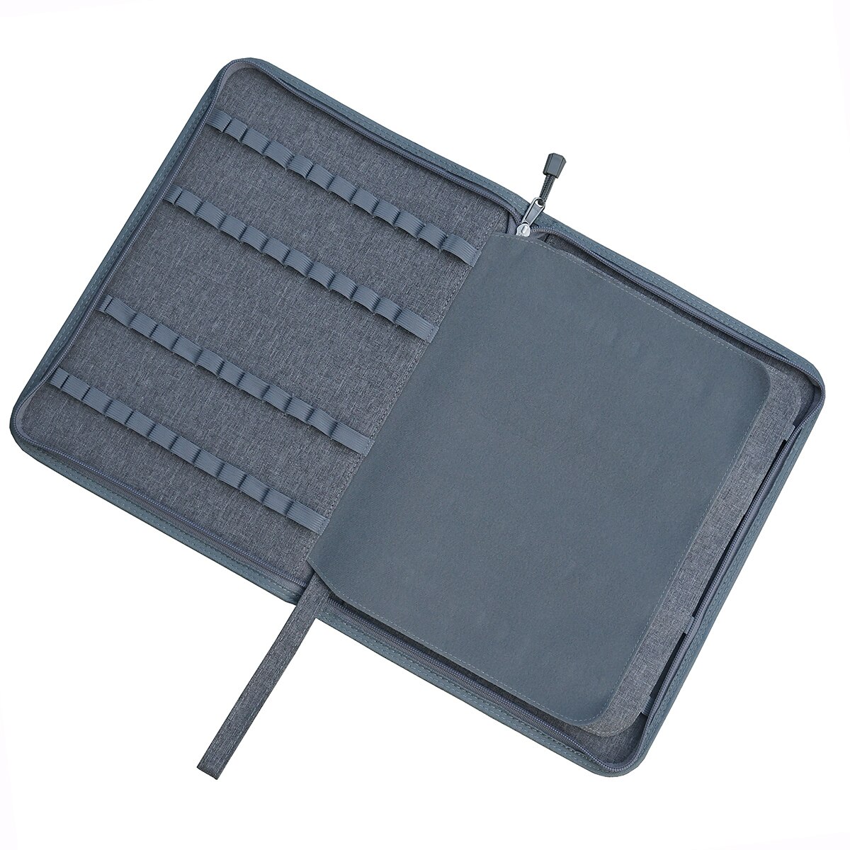 48 Slots Gray Fountain Pen Case, Canvas Pen Holder... – Grandado