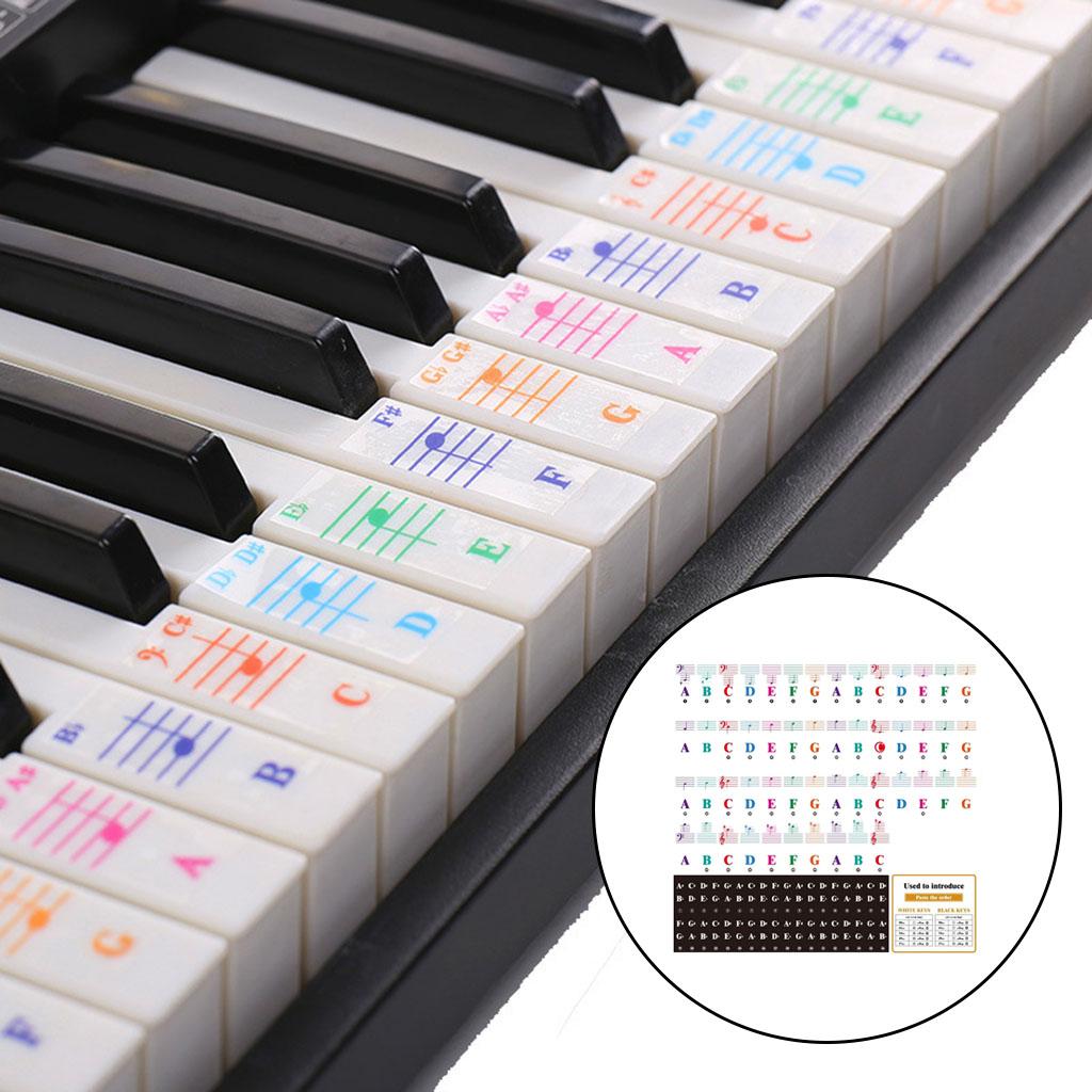 Electronic Piano Sticker Music Stickers Key Note S... – Grandado