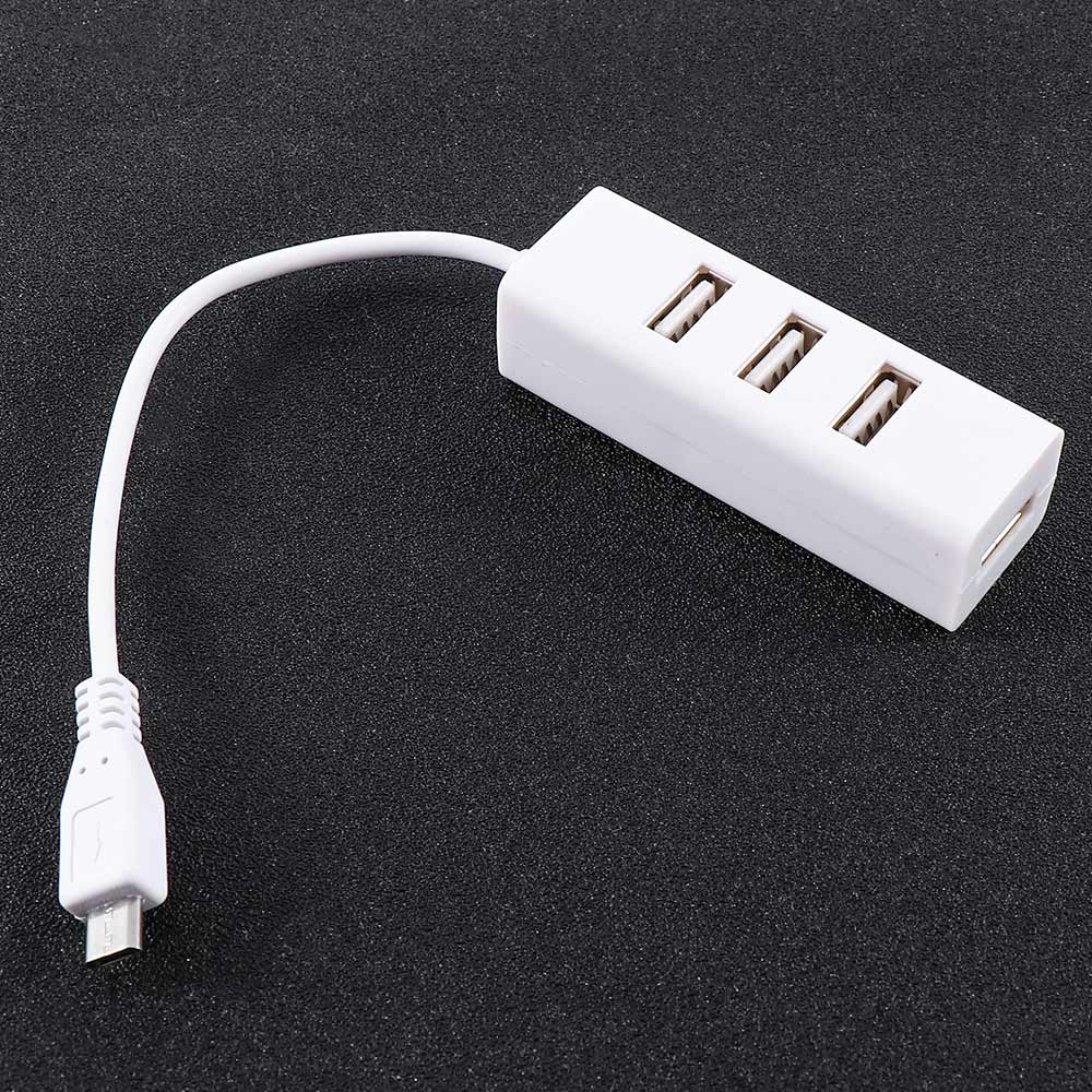 Multi-function White Micro USB To 4 Port OTG Hub F... – Grandado