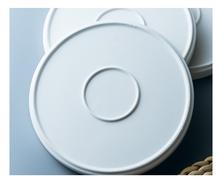 1PC European Ceramic Plate Handcraft Green Leaf Pl... – Grandado