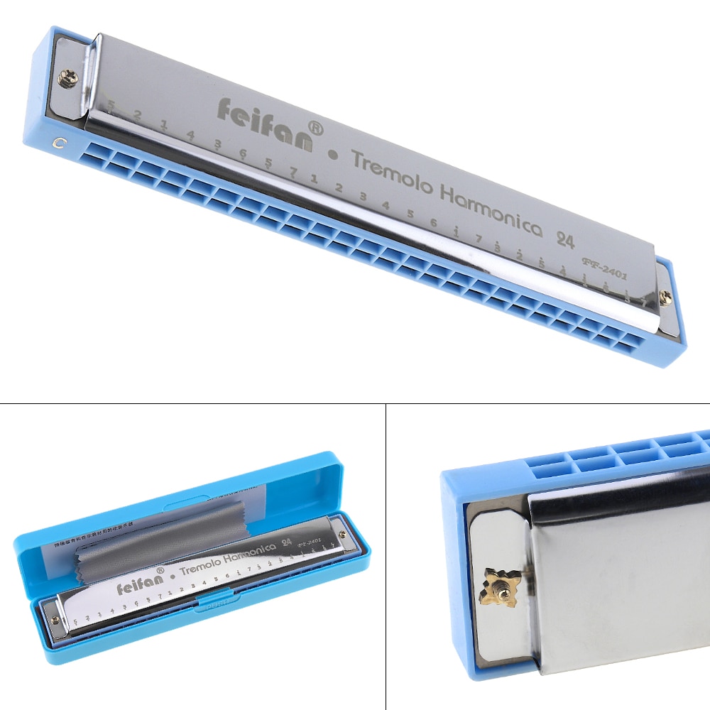 Blues Lightweight Portable 24 Hole Key Of C Play H... – Vicedeal