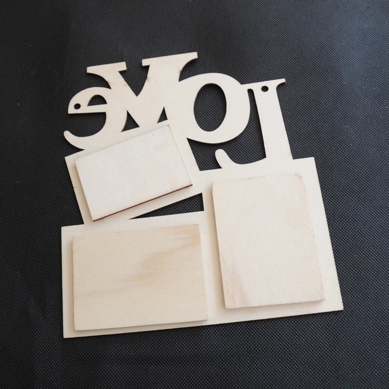 1pc DIY Wooden Frame Hollow Love Letters 3 Photos ... – Grandado