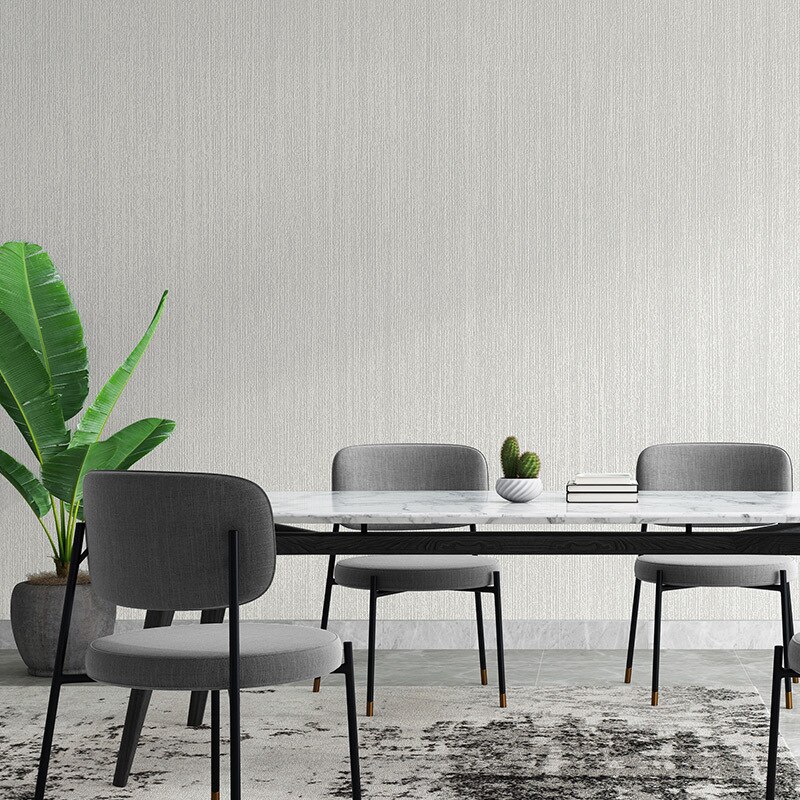 Moderne Minimalistische Pure Gekleurde Wit Behang ... – Vicedeal