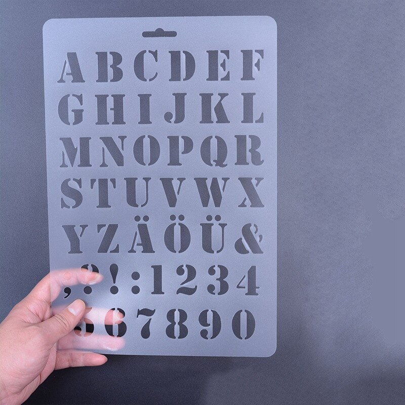 Lettering Stencils, Letter and Number Stencil, Pai... – Vicedeal
