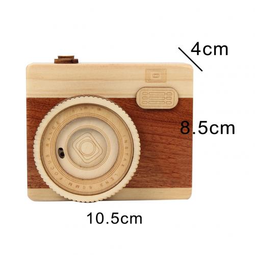 1pc Retro Wooden Camera Shape Classical Melody Clo... – Grandado