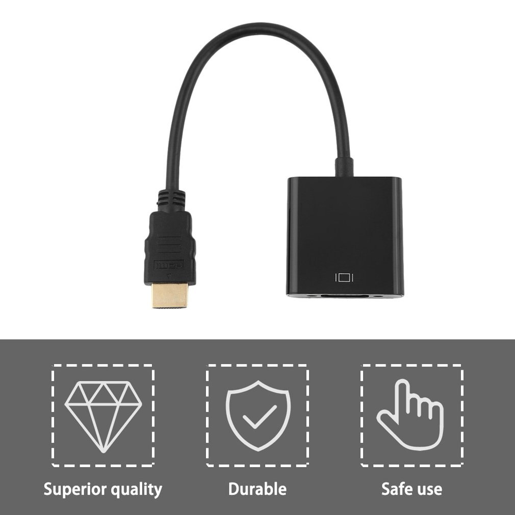 hdmi to vga RGB vga to hdmi cable Video adapter HD... – Grandado