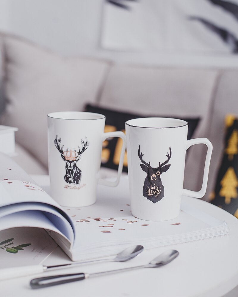 Free Cartoon Cup Milu deer Ceramic Mug Coffee Tea ... – Grandado