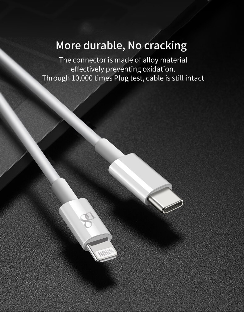 1M MFi PD fast charging cable Type-C to lightning ... – Grandado