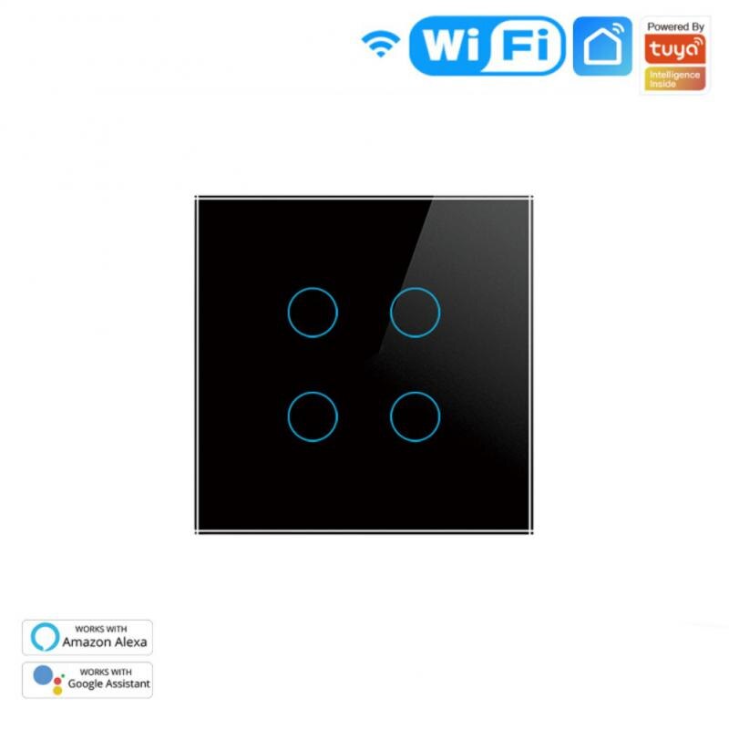 Tuya EU Wifi Smart Wall Light Switch With Luxury G... – Grandado