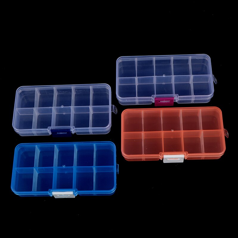 10 Grid Clear Plastic Storage Box Jewelry Bead Scr... – Vicedeal