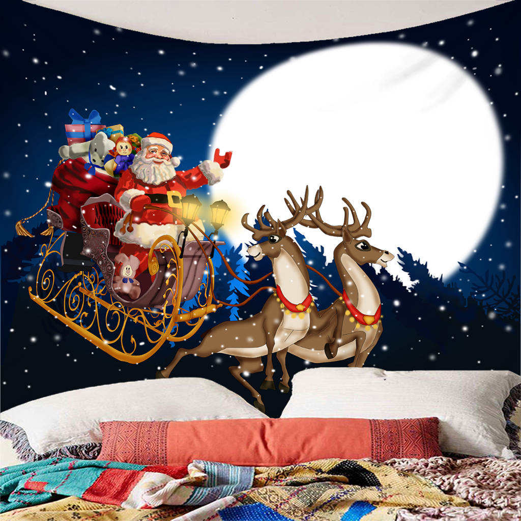 Kerst Festival Wandtapijten Voor Slaapkamer Polyes... – Grandado