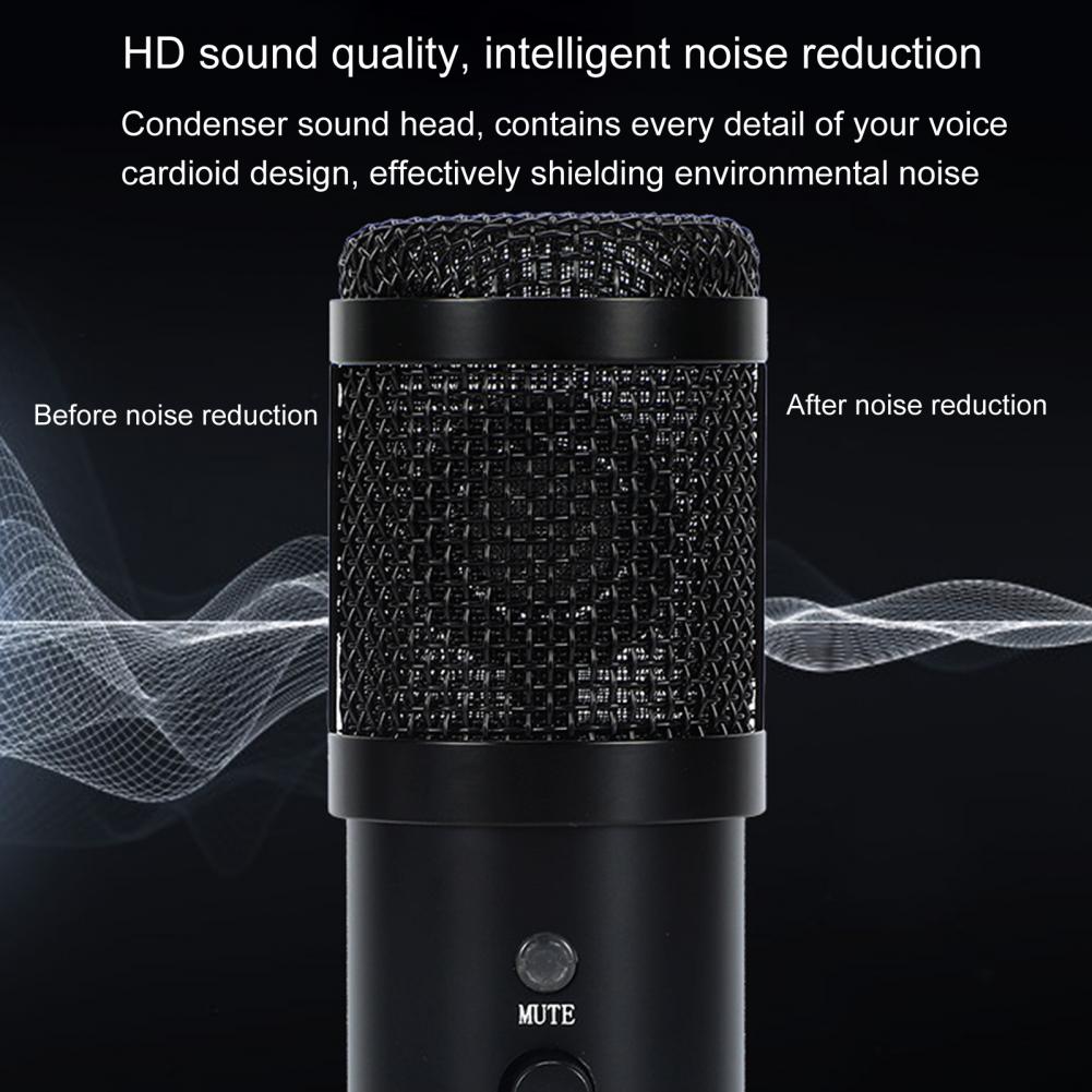 K3 USB Microphone Handheld HiFi Sound Black High S... – Vicedeal