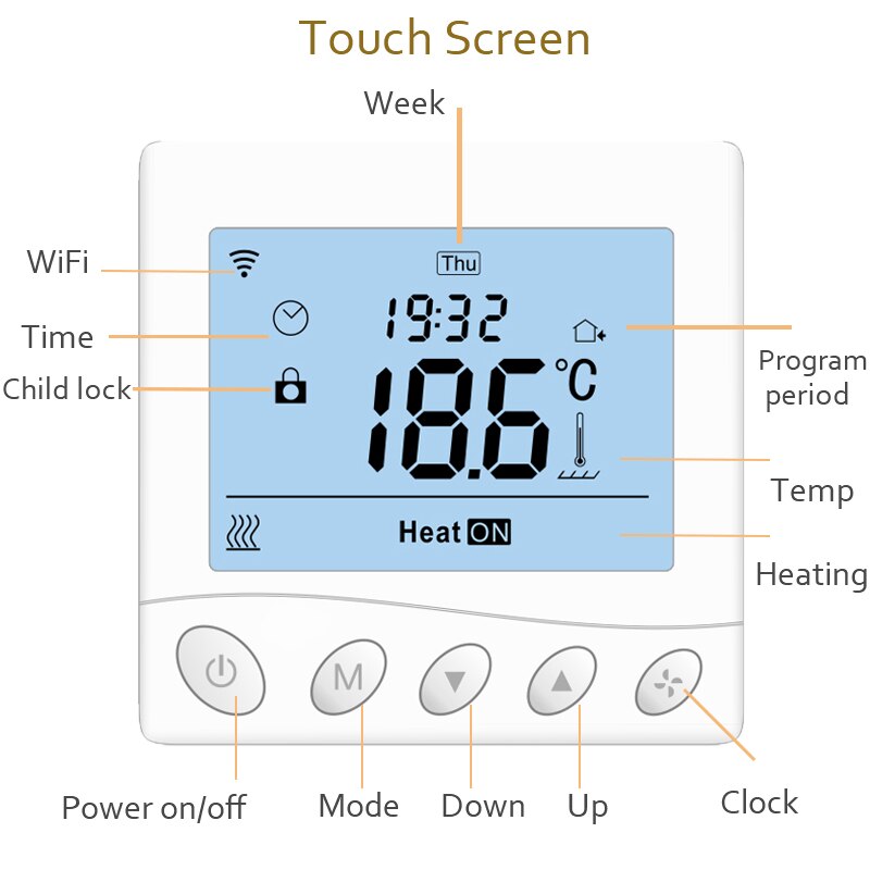 Beok Gas Boiler Controller Wifi Thermostat Smart R... – Grandado