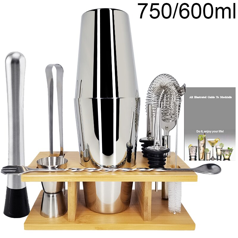 1-9 Pcs Stainless Steel Cocktail Shaker Bar Tools ... – Grandado