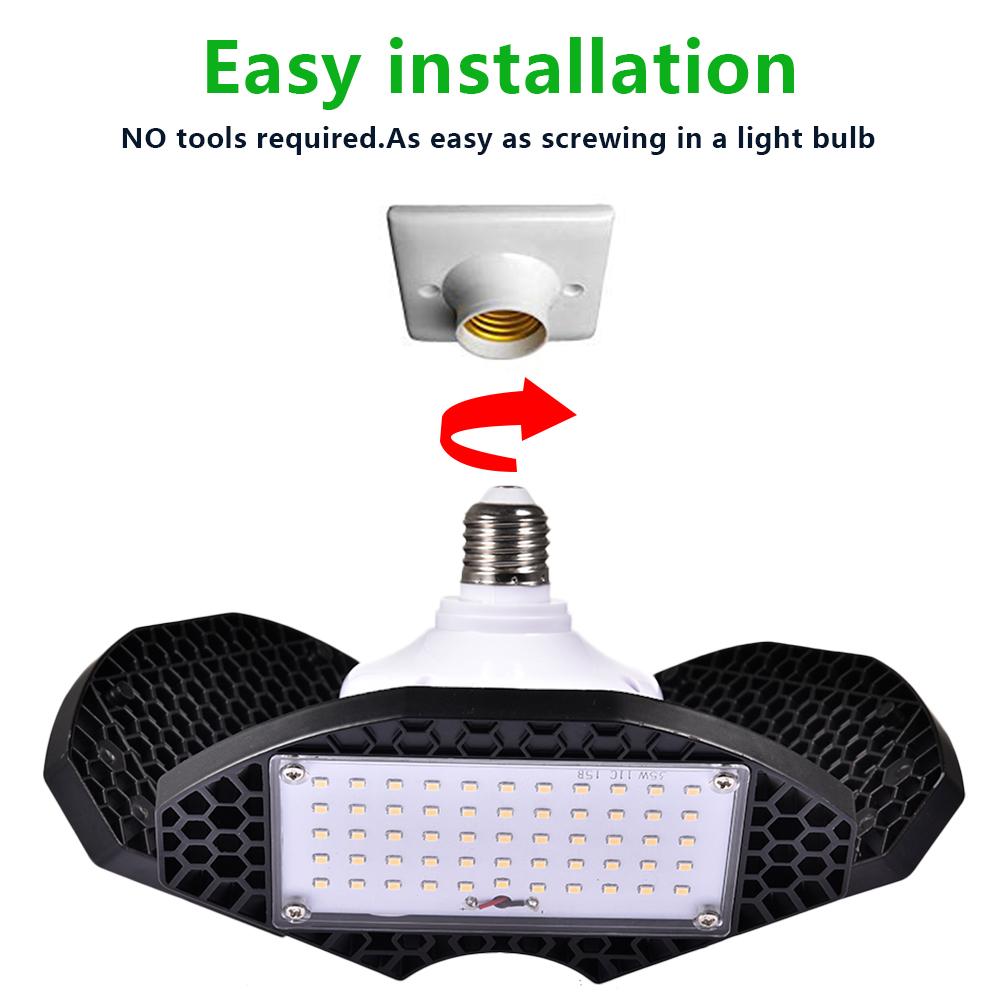LED Garage Lights 100W Deformable LED Garage Ceili... – Vicedeal