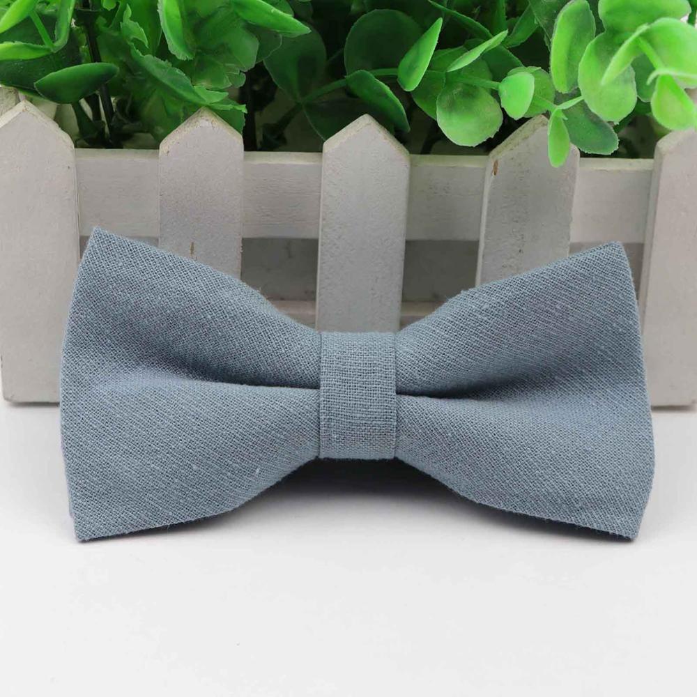 Enfärgad fluga bomull flexibel fluga slät slips mj... – Grandado