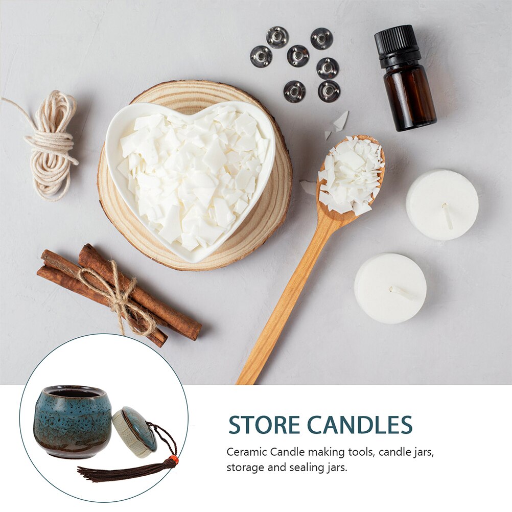2 Pcs DIY Candle Making Jars Ceramic Candle Contai... – Grandado