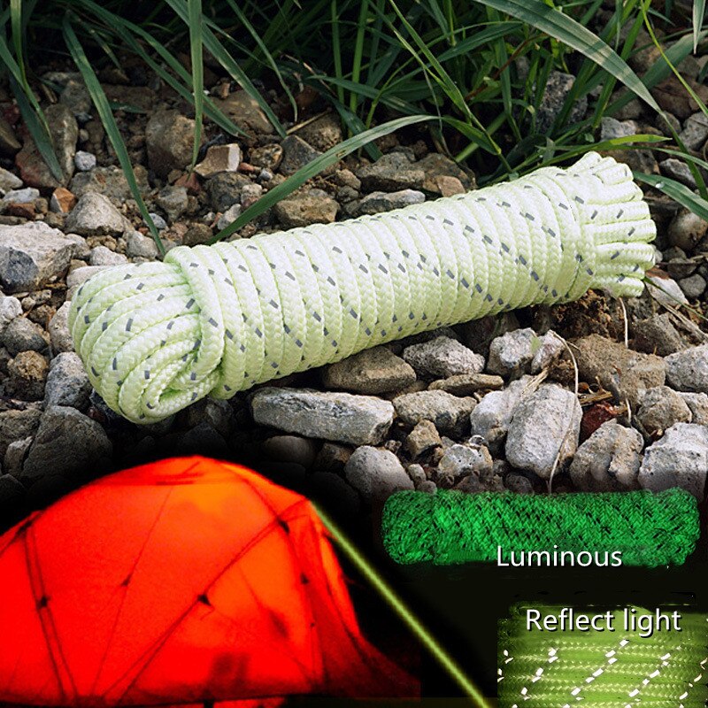 Luminous Reflective Paracord 5mm 550 Nylon Cord Te... – Grandado